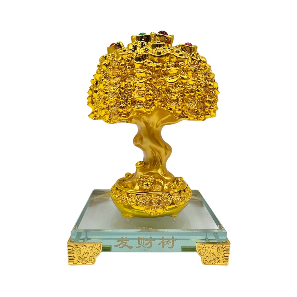 Super Sale! Feng Shui Golden Wealth tree Money Tree Gold | Shopee ...