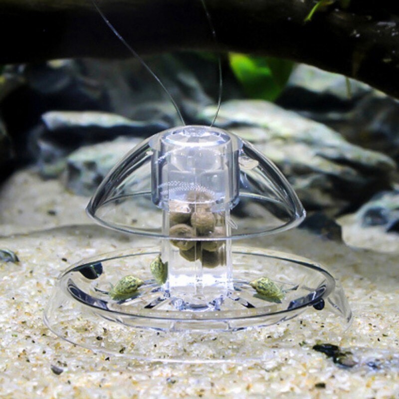 New Plastic Aquarium Snail Cleaner Trap Water Plant Planarian Worm ...
