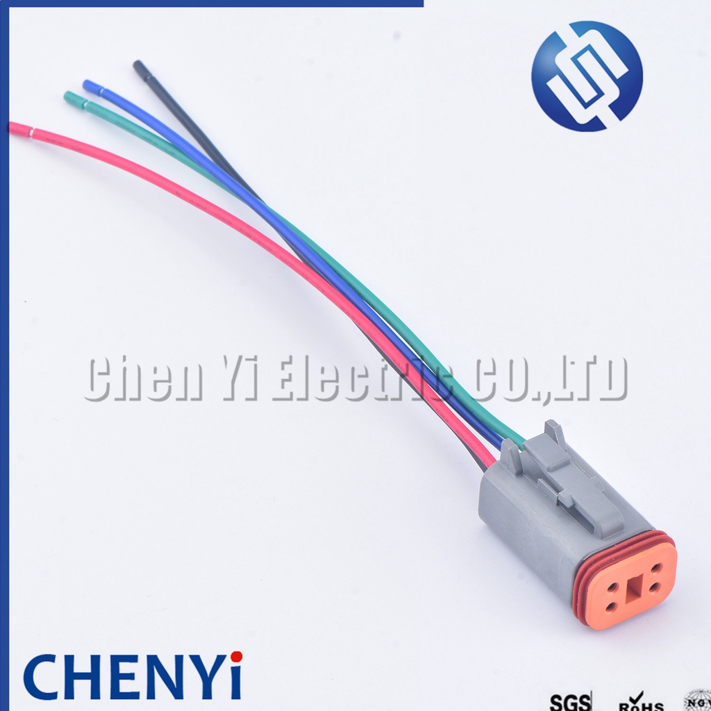 1Pcs Deutsch Dt04-2P Dt06-2S Car Waterproof Connectors Male and Female Plug with 2 3 4 6 8 12 ...