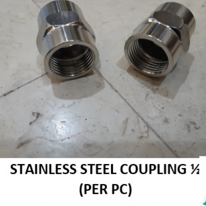 Stainless Coupling 1/2" ss304 Stainless Steel Coupling | Shopee Philippines