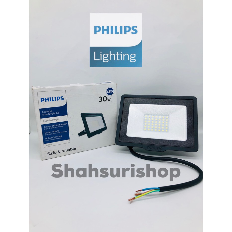Flood LIGHT PHILIPS LED BVP150 30W 30 WATT W SPOTLIGHT | Shopee Philippines