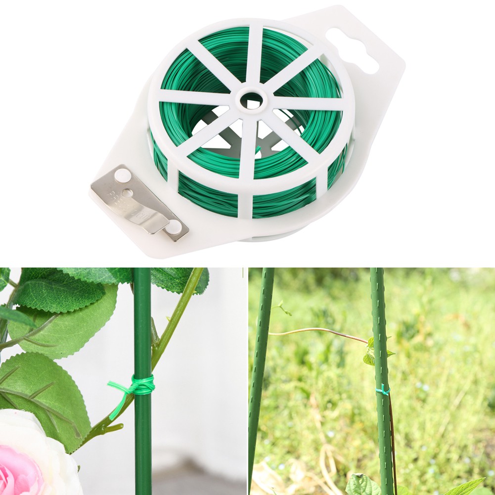 20m/30m/50m/100m Plant Fixed Strap Gardening Plant Soft Loop with Wire ...