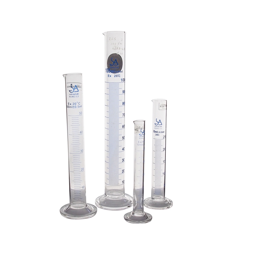 Glass Measuring Cylinder Round Base | Shopee Philippines