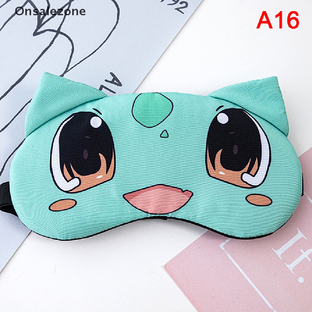 ONPH Sleeping Eye Cover Sleep Cute Night Dream Bandage Sort Pikachu ...