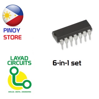 6 pieces Logic Gates IC 7400 7402 7404 7408 7432 7486 HC series CMOS ...