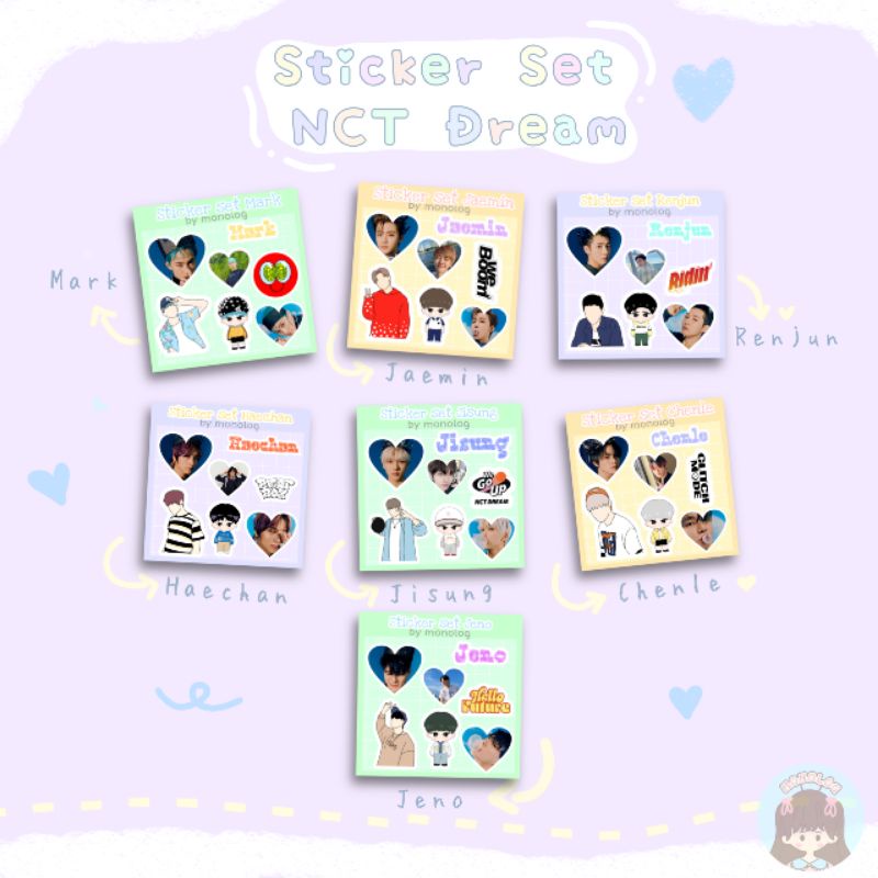 Nct Dream member Sticker part 2 | Shopee Philippines