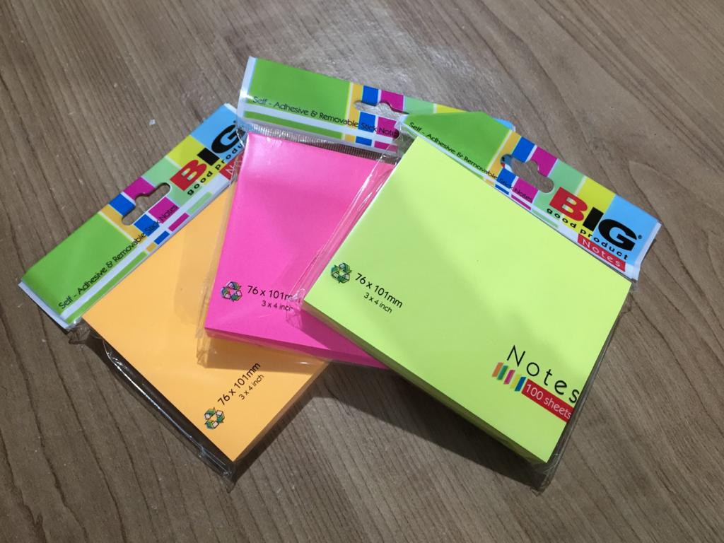 Sticky Notes BIG 76 x 101mm 100 Sheets (1 Color) | Shopee Philippines