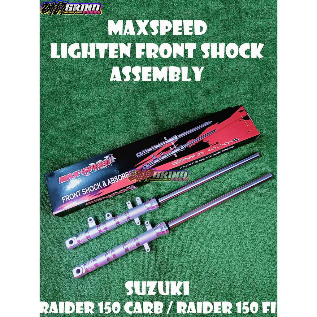 LIGHTEN FRONT SHOCK ASSEMBLY SUZUKI RAIDER CARB / RAIDER FI LIGHTEN ...