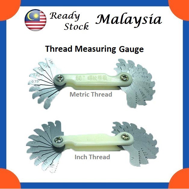 Thread Measuring Gauge Screw Pitch Gauge Metric / Inch | Shopee Philippines