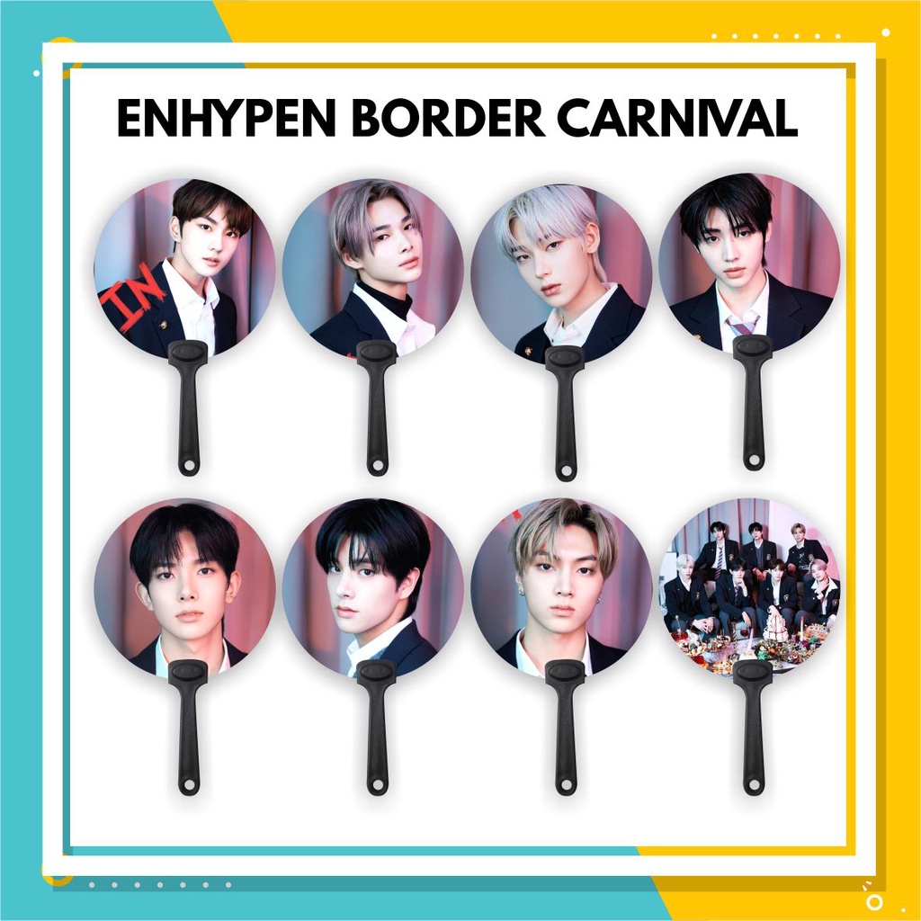 Carnival HANDFAN ENHYPEN BORDER HAND FAN - KPOP UNOFFICIAL SOUVENIR ...