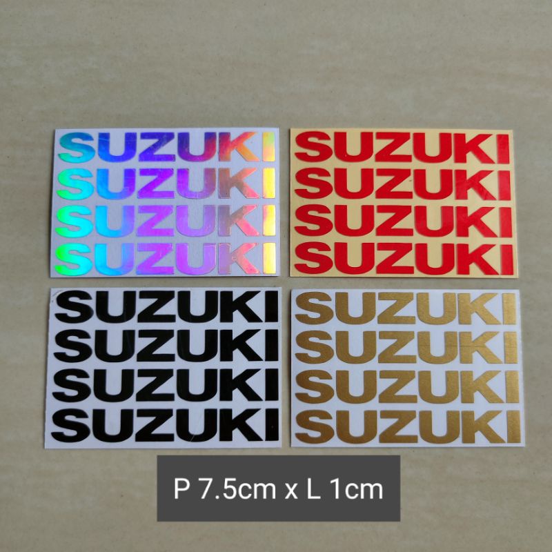 Quality 4-piece suzuki cutting Stickers | Shopee Philippines