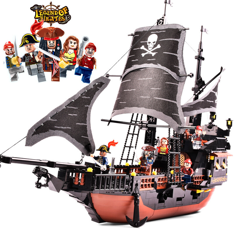 652Pcs Gudi 9115 Pirates of The Caribbean Black Pearl Ship Models ...