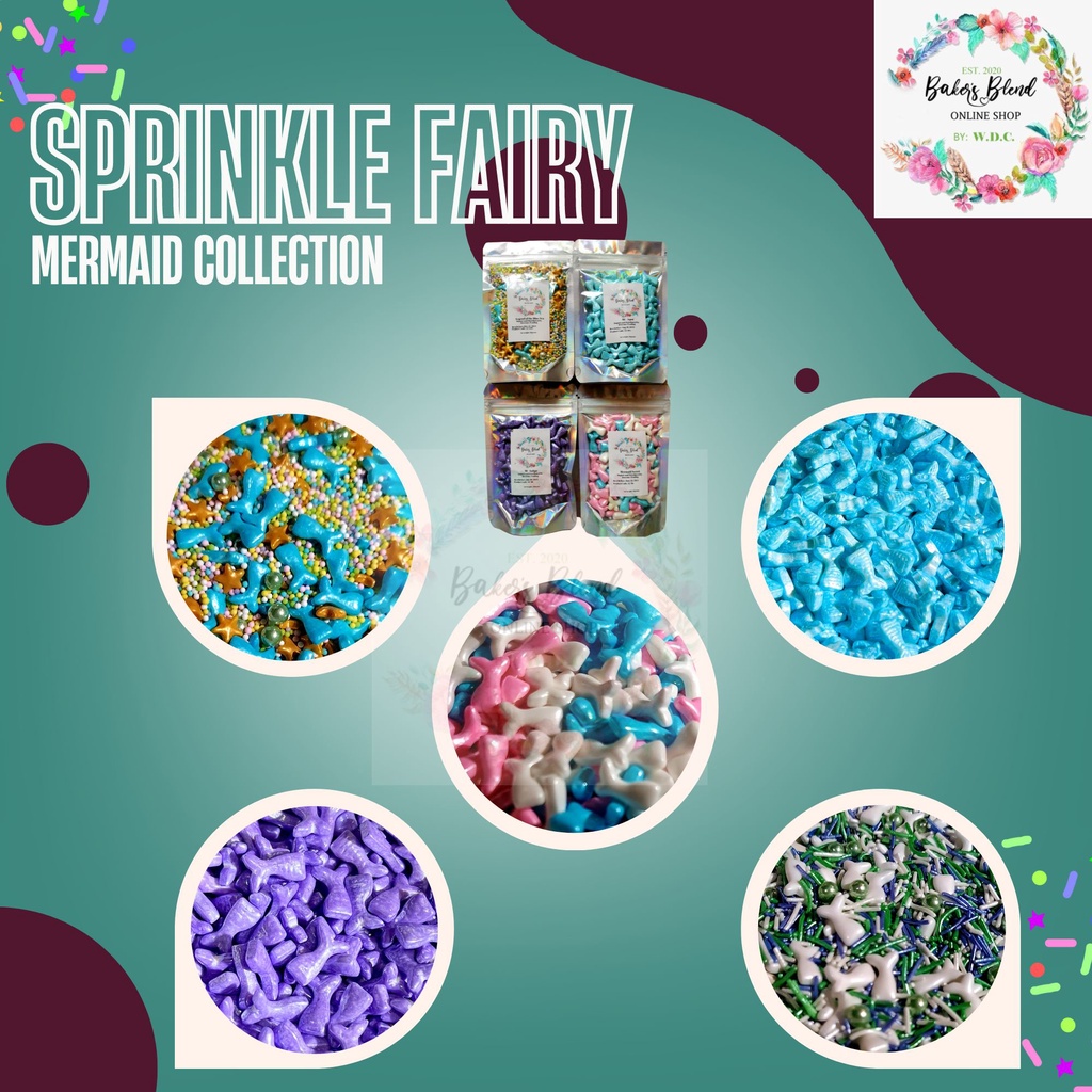 Edible sprinkles 50g (Mermaid Collection) | Shopee Philippines