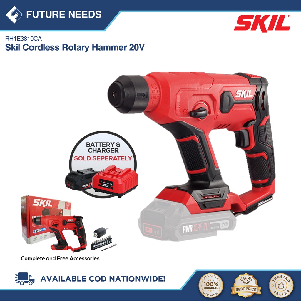 SKIL Cordless Rotary Hammer 20V (RH1E3810CA) | Shopee Philippines
