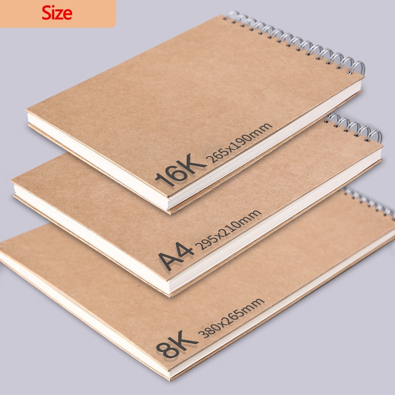 【HOT】Professional sketchbook Thick paper Spiral notebook Art school ...