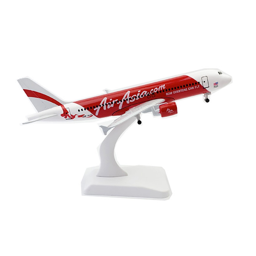 20cm Aircraft Malaysia AirAsia Airbus A320 with Landing Gear Alloy ...