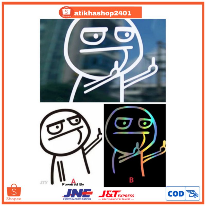 Middle FINGER PUCEK STICKER, cute animated STICKER | Shopee Philippines