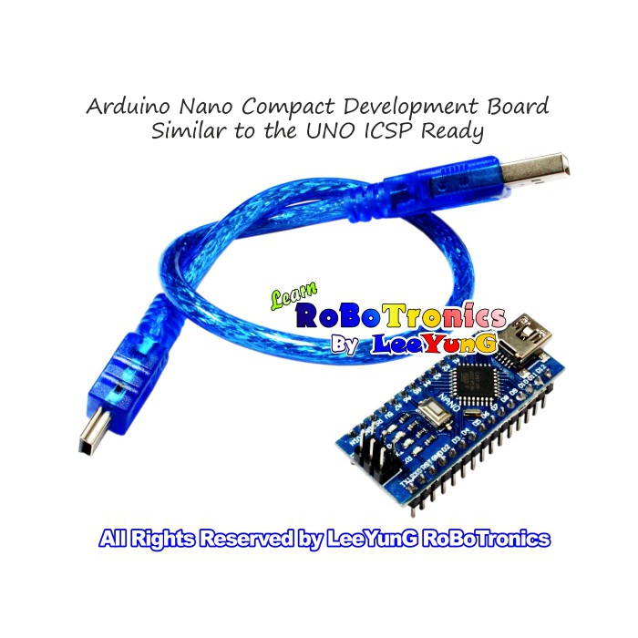 Arduino Nano Compact Development Board Mini Version UNO R3 ICSP Built ...