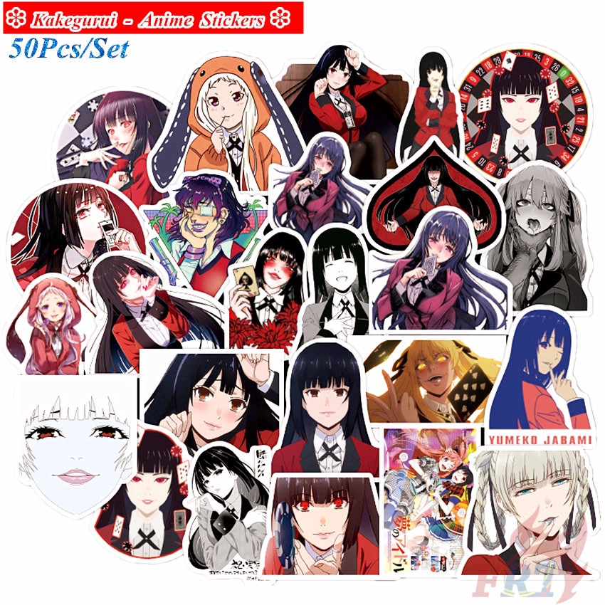 Kakegurui - Series 02 Anime Stickers 50Pcs/Set Jabami Yumeko DIY ...