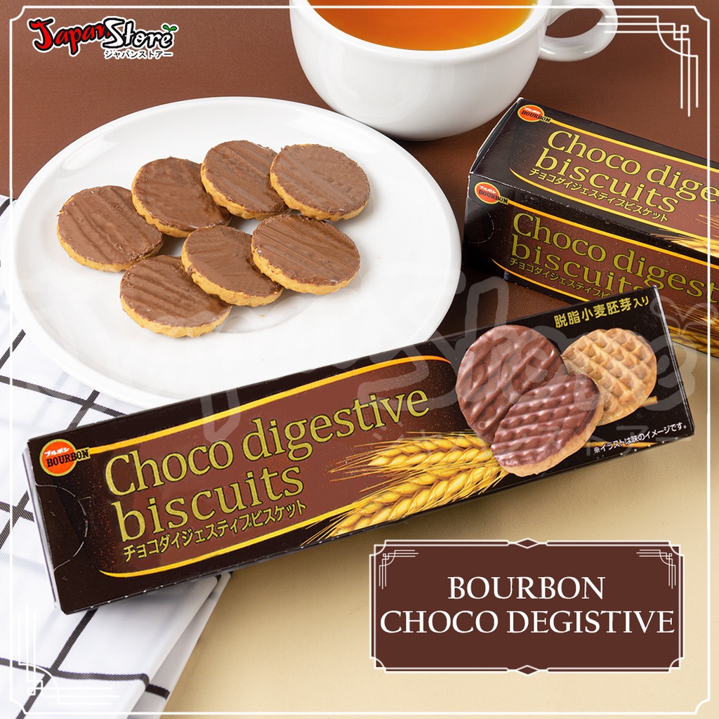 Bourbon Choco Digestive Biscuit Original | Shopee Philippines