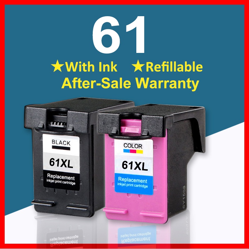 HP 61 ink HP61XL ink Cartridge refillable Compatible for HP 1000 1050 ...