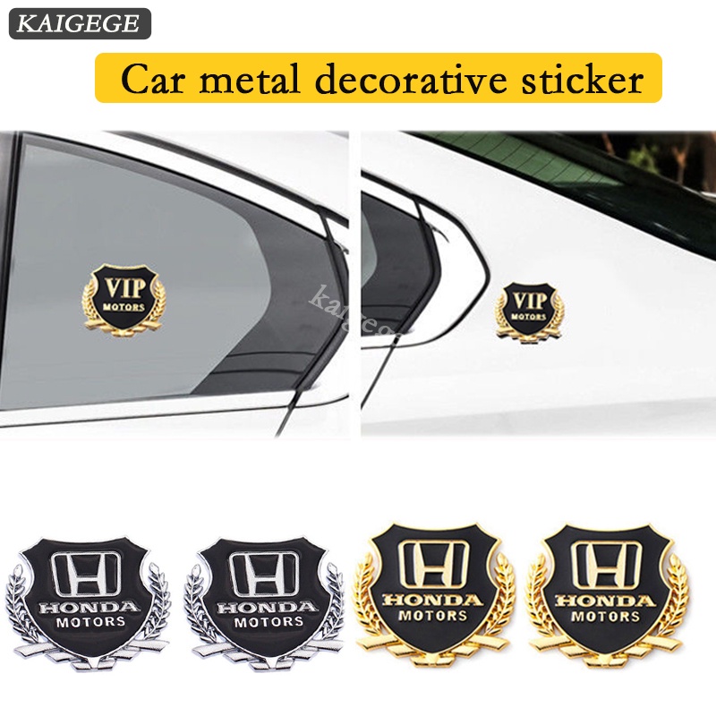 【KG】 3D Car Metal Emblem Badge Stickers Window Door Body Auto Decor DIY ...