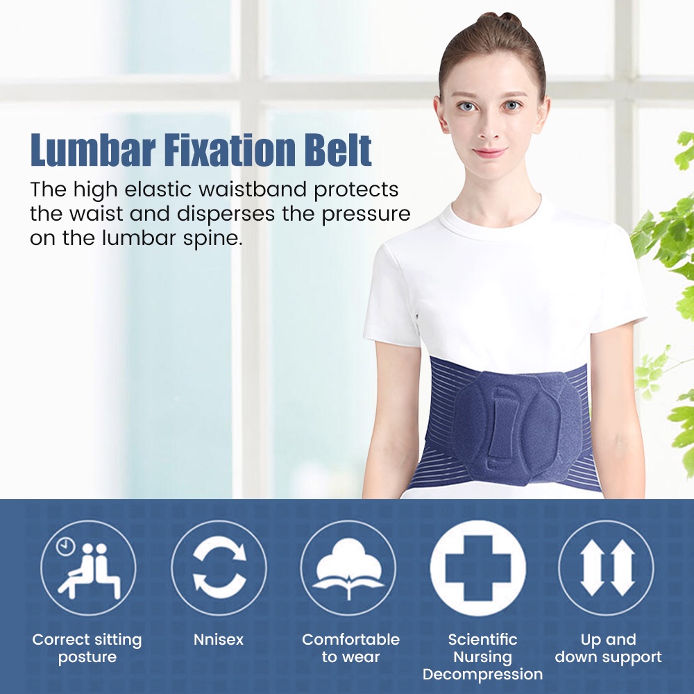 Spine Correct Belt Adjustable Back Belt Lumbar Support Protection Guard ...