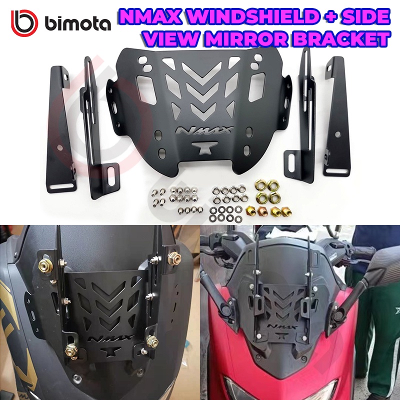 Bimota NMAX 2020 Adjustable Bracket For Windshield Side Mirror V1 V2 ...