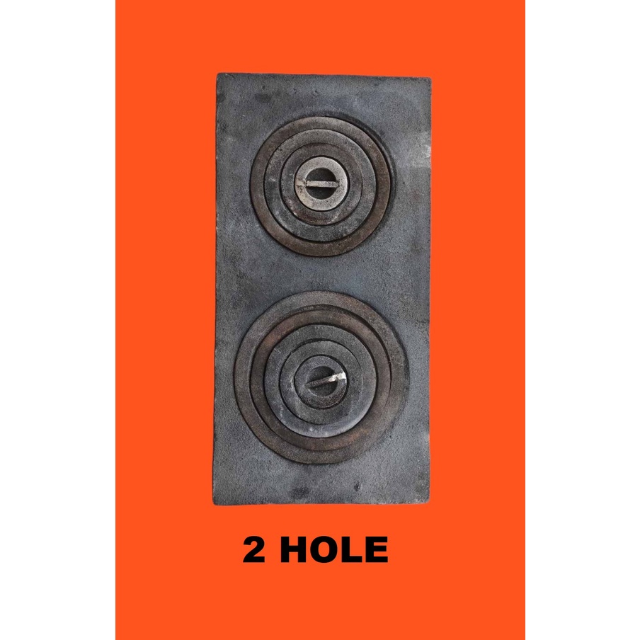 PUGON LUTUAN CAST IRON PUNDIDO STOVE PLATE 2 BURNER & STOVE DOOR ...