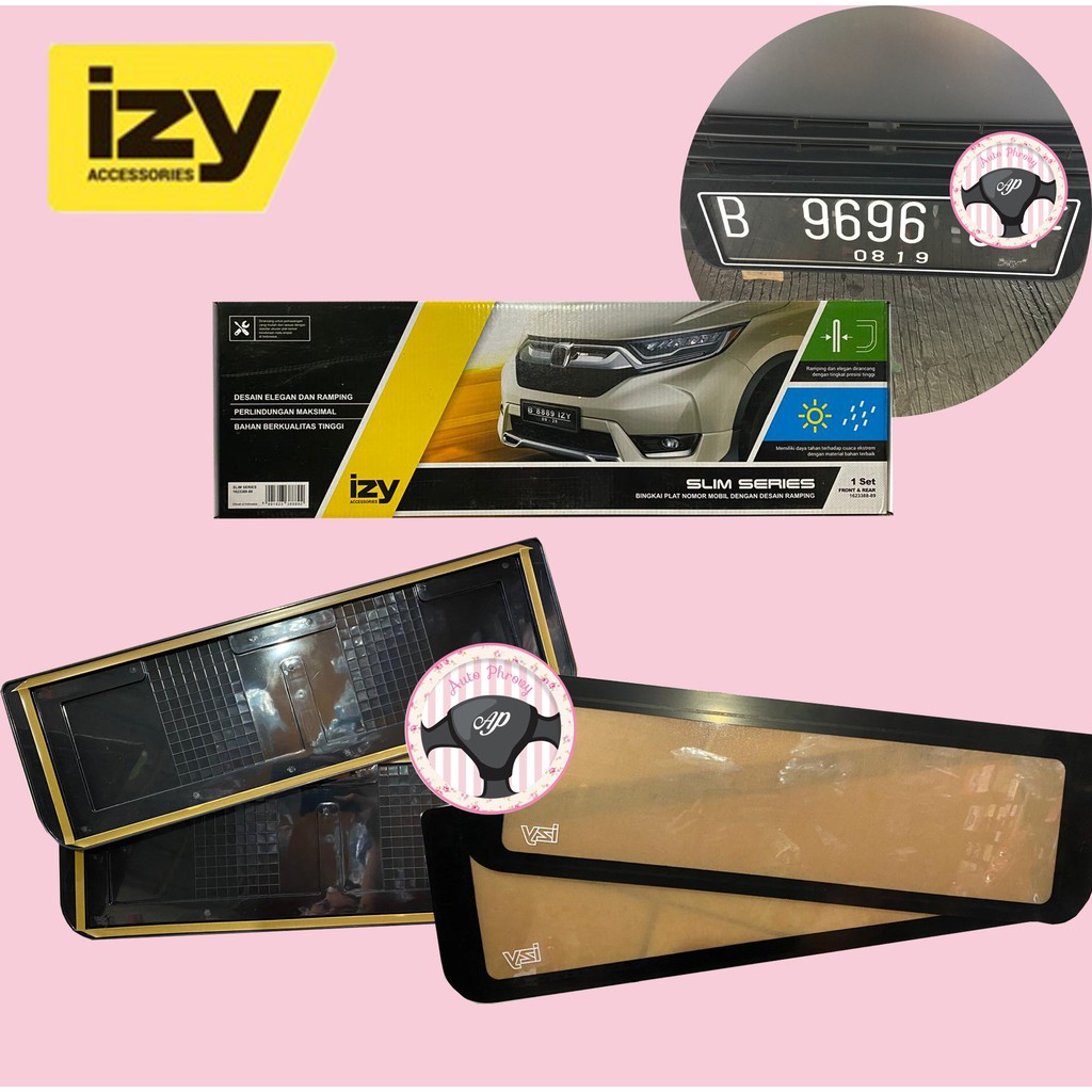 Frame Sitting Sign Mika Plate Number 46cm Izy Slim Acrylic (2Pcs ...