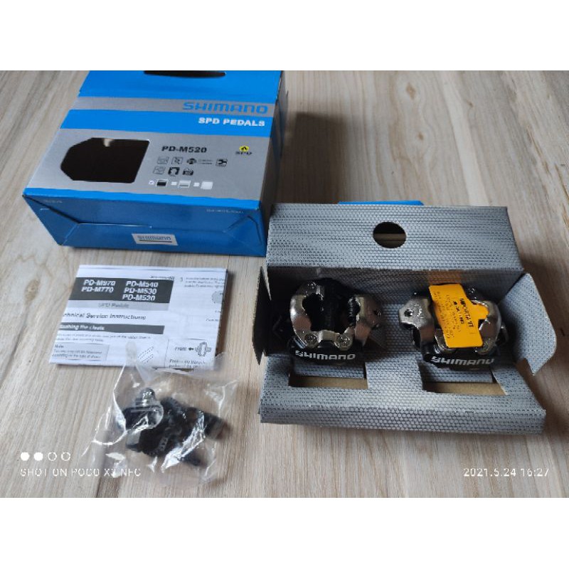 Shimano M520 Shimano cleats pedal set | Shopee Philippines