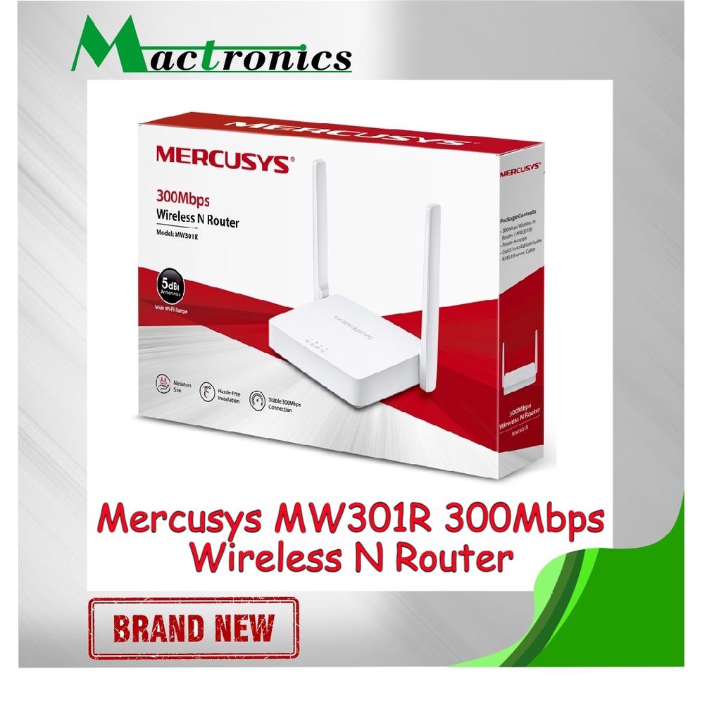 Mercusys MW301R 300Mbps Wireless N Router Wifi Router | Home Office ...