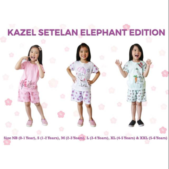 Kazel Settings - ELEPHANT (3 Suits) | Shopee Philippines