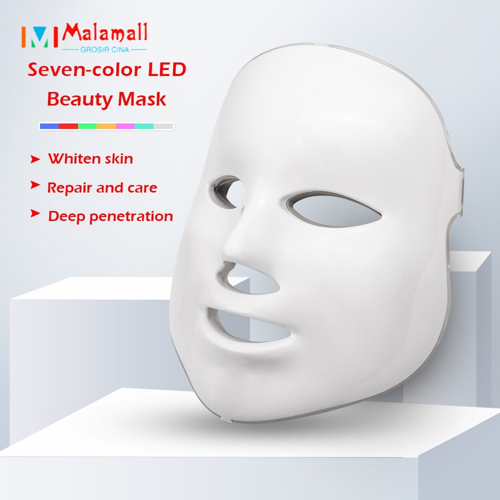 7 Colors LED Facial Mask PDT Photon Therapy Face Mask Skin Care ...