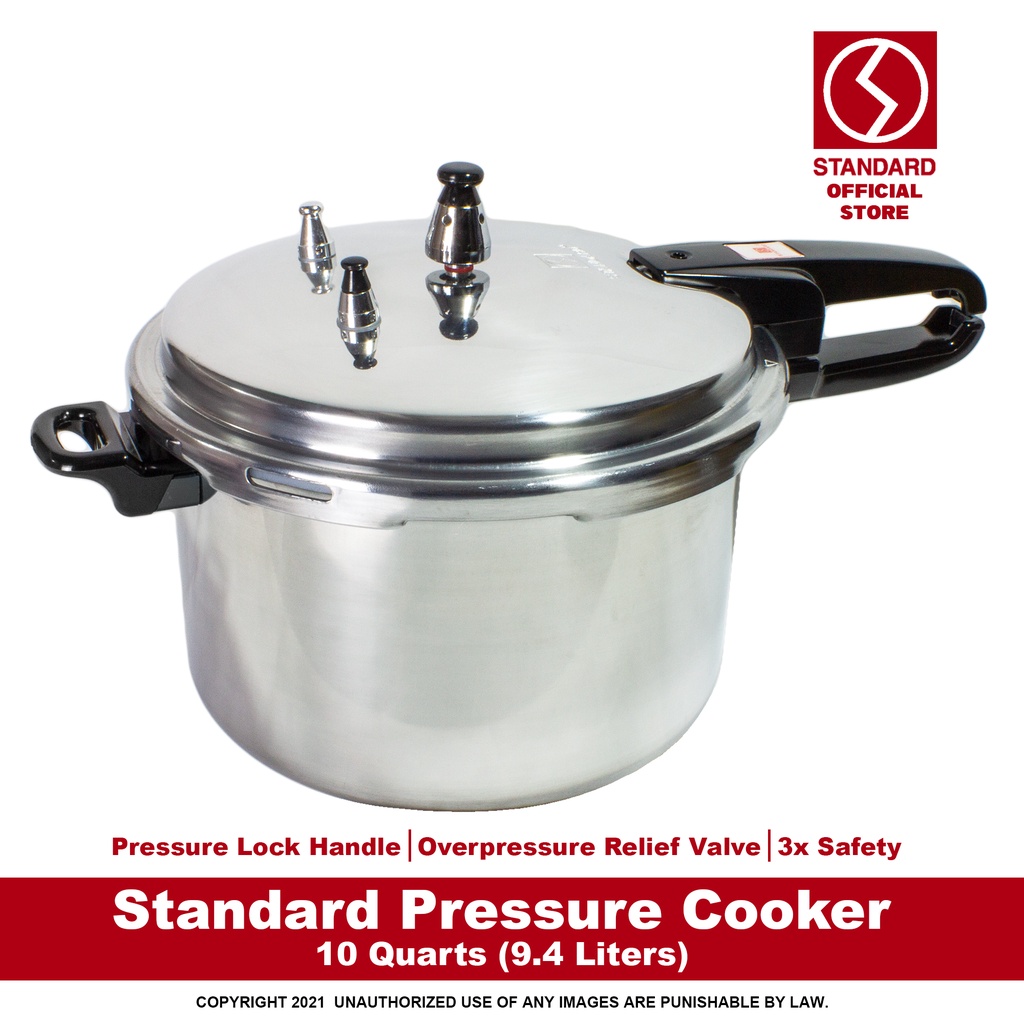 STANDARD Pressure Cooker 10 Quarts (9.4 Liters) SPC 10QC | Shopee ...