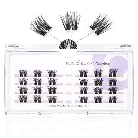 Genielash DIY 48 PCS Cluster Lashes 3D Natural Bunch Segmented Beam ...