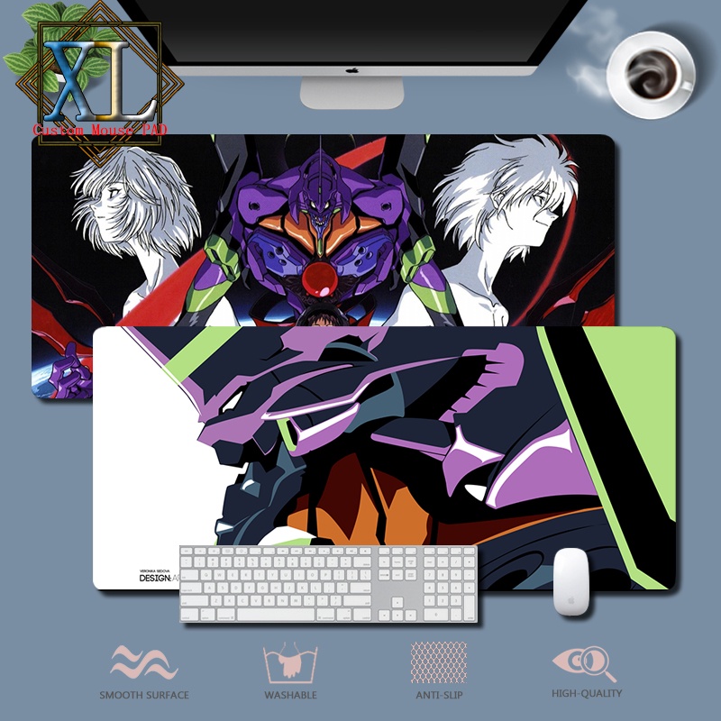 Custom Gaming Mouse Pad Neon Genesis Evangelion Mouse Pad New EVA Extra ...