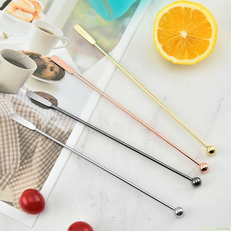 Coffee Stir Stick Stainless Steel Mixing Cocktail Stirrers Sticks ...