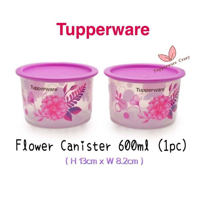 Tupperware Flower Canister 600ml (1pc) | Shopee Philippines