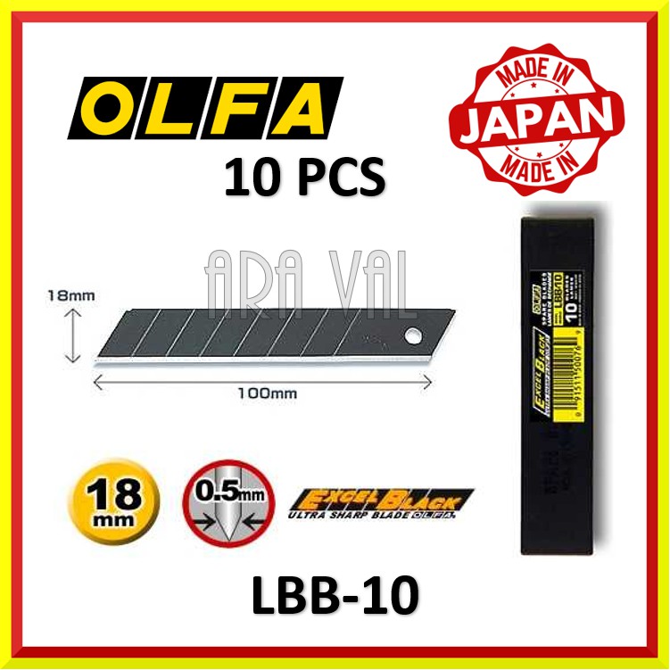 Olfa LBB-10 Blade 18MM Ultra Sharp Snap-off made in Japan | Shopee Philippines