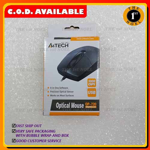 A4TECH / A4 TECH OP-720 USB BLACK MOUSE | Shopee Philippines