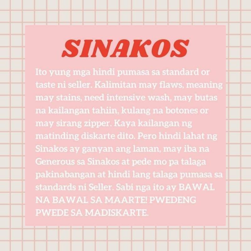 SINAKOS /Semi-Sinakos SET | Shopee Philippines