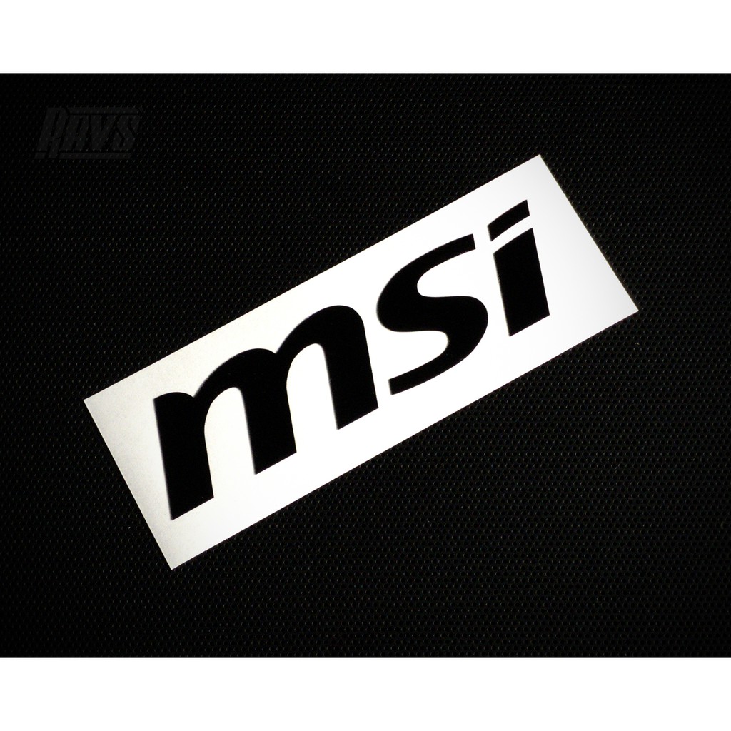 MSI logo sticker / cutout vinyl sticker | Shopee Philippines