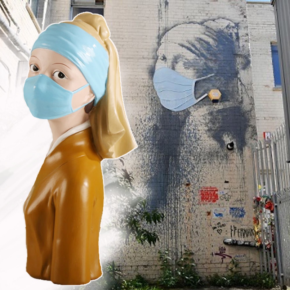 Resin Banksy Collection Figurine Sculpture Girl Pierced Eardrum Gets ...