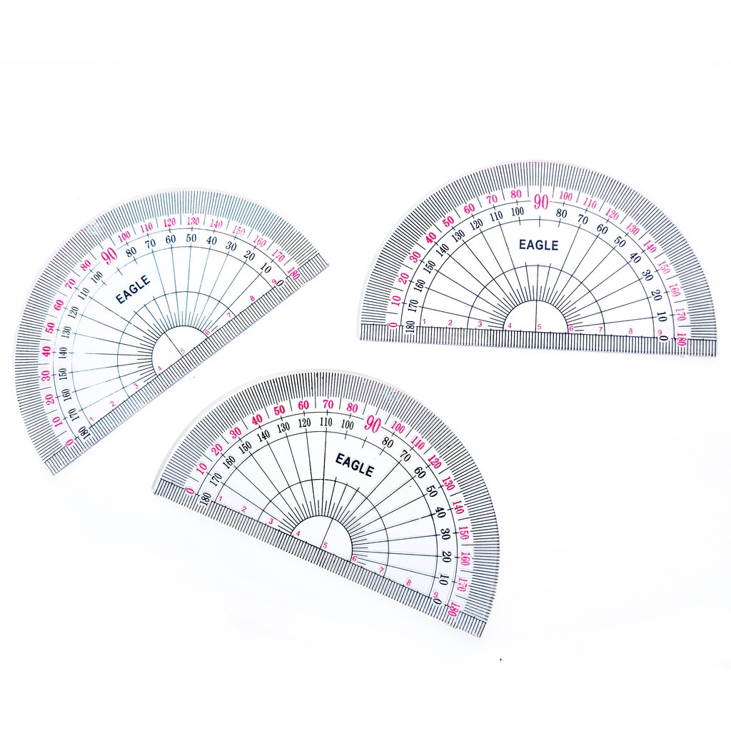 Small Clear Protractor Plastic Math Protractors Measuring Tool School