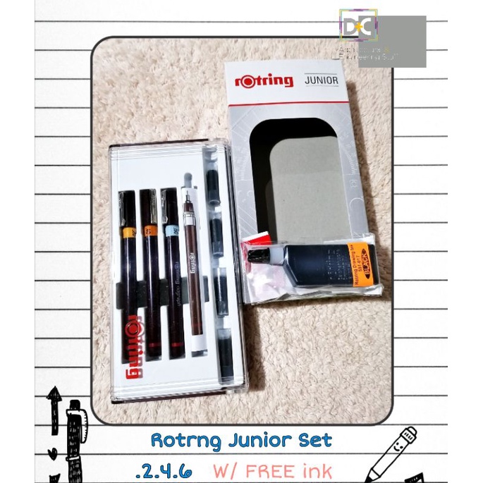 ROTRING MASTER COLLEGE JUNIOR SET ORIGINAL | Shopee Philippines