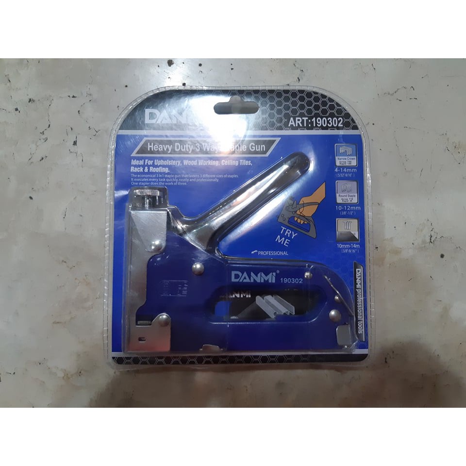 Danmi Heavy Duty Gun Tacker 3 Way Guntacker | Shopee Philippines