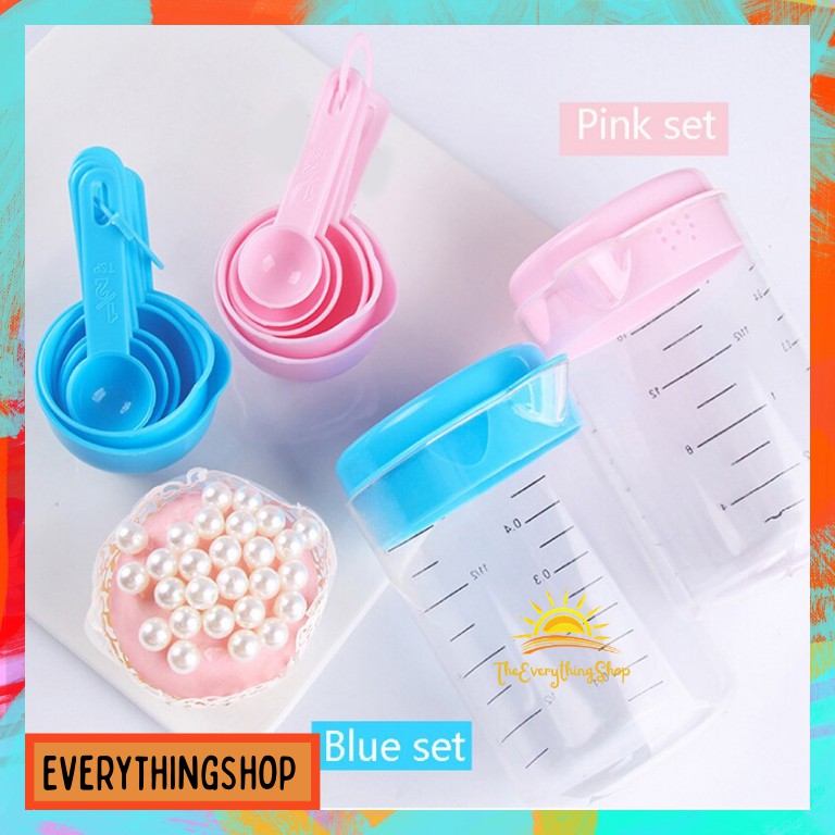 Plastic Measuring Spoons Cups Baking Pastry Measuring Set Kitchen ...