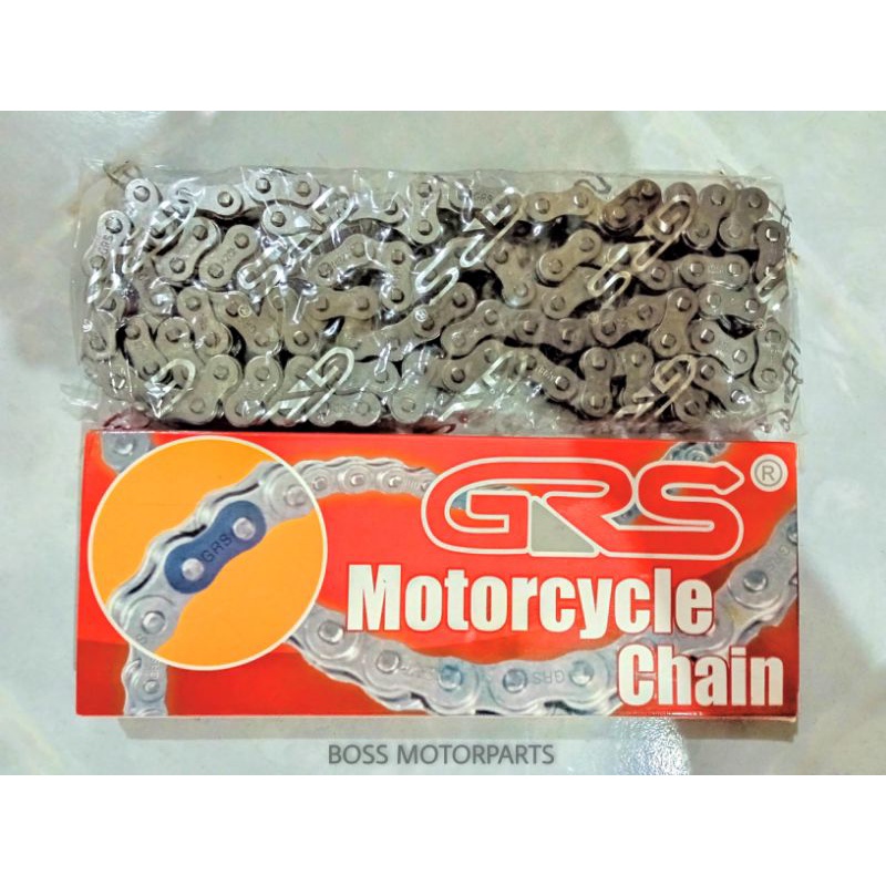 MOTORCYCLE DRIVE CHAIN 428H 130L, 120L, 110L GRS BRAND | Shopee Philippines
