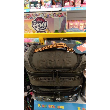 Smiggle Smiggle black lunch box lunch Bag double decker | Shopee ...
